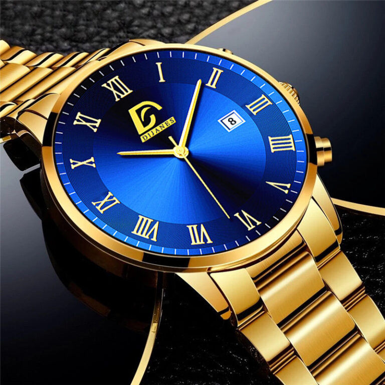Mens Gold Stainless Steel Watches 2022 | Wrist Watch for Men ...