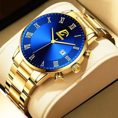Mens Gold Stainless Steel Watches 2022 | Wrist Watch for Men ...