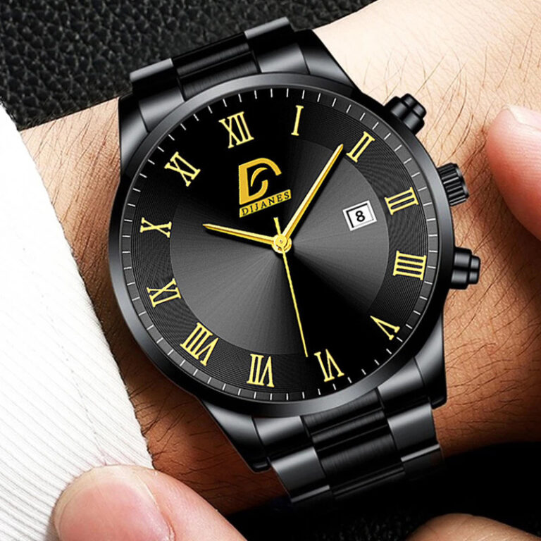 Mens Gold Stainless Steel Watches 2022 | Wrist Watch for Men ...