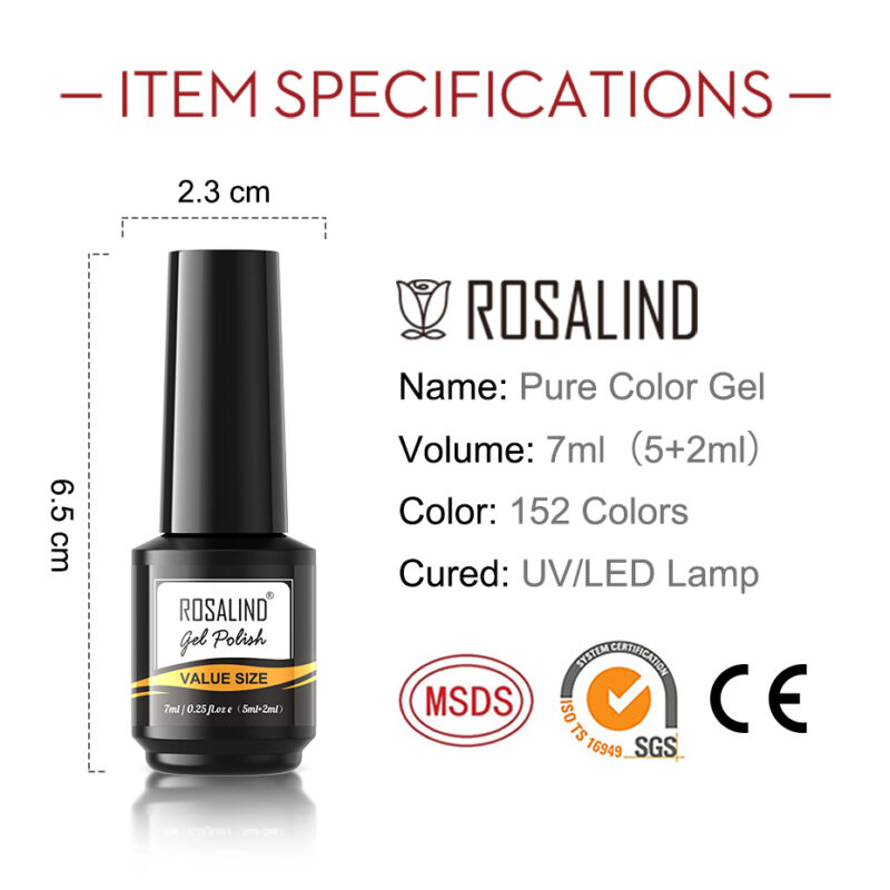 100 Colors Gel Nail Polish | Semi-Permanent Soak Off UV LED Nail Polish ...